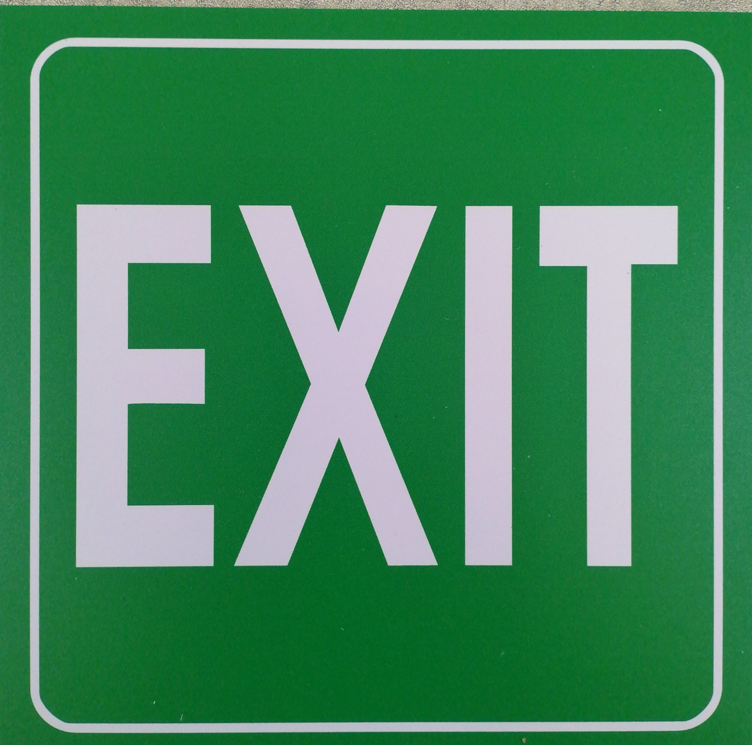 Exit Signage Board – K Supplies Projects