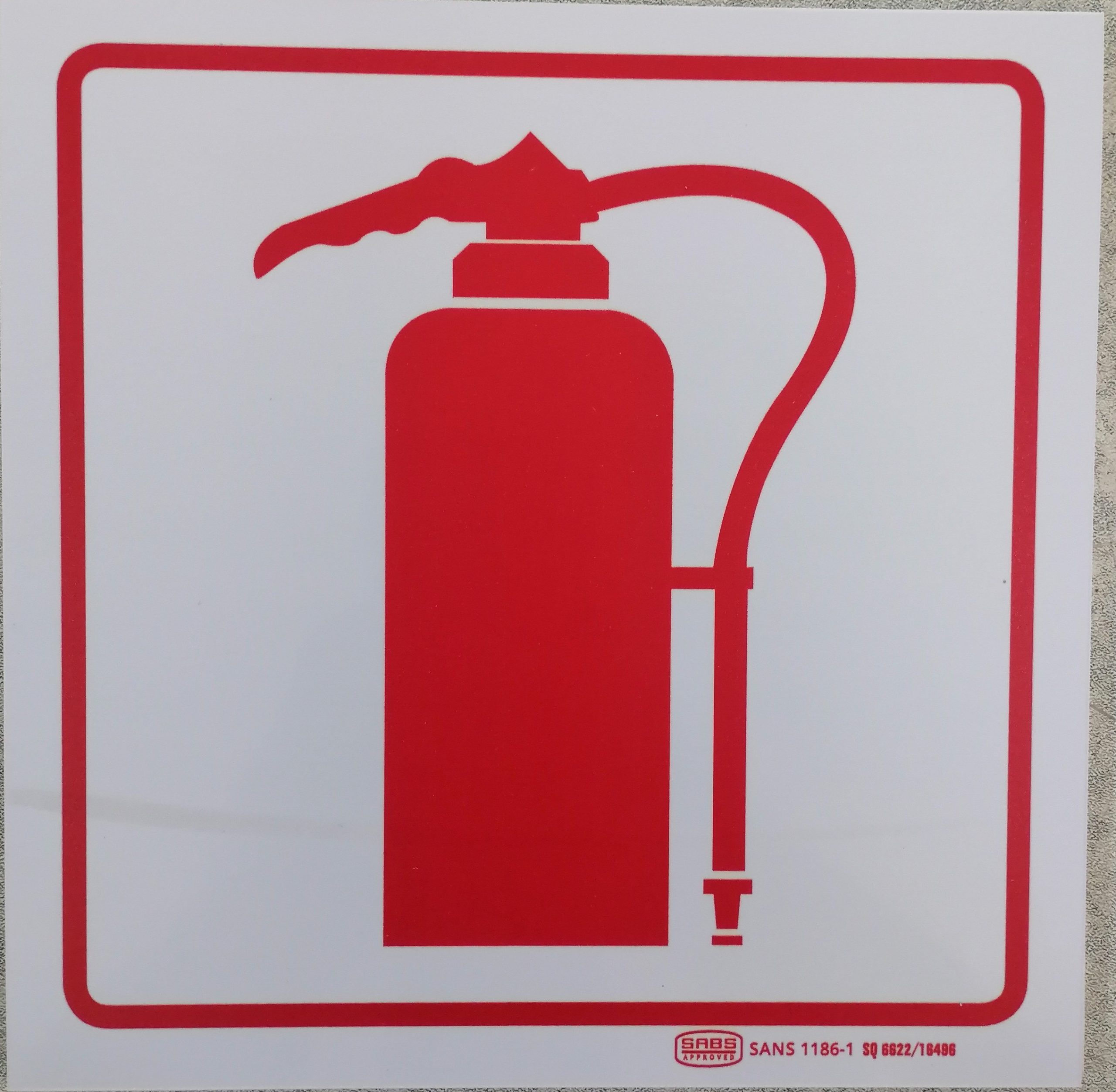 Fire Extinguisher Signage – K Supplies Projects